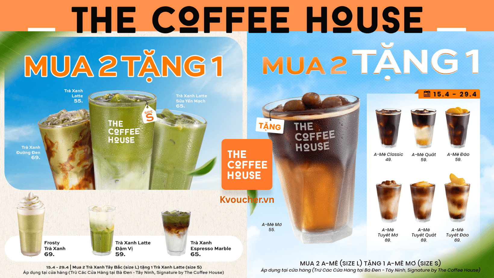 The Coffee House Voucher Mua 1 Tặng 1, Giảm 50%, Giảm 40K ...